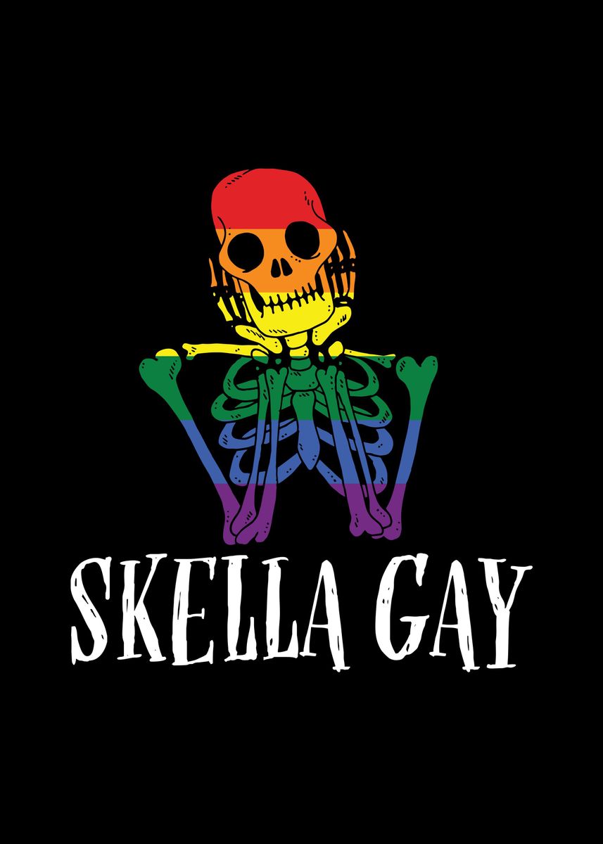'Skella Gay Halloween LGBTQ' Poster by TW Design | Displate