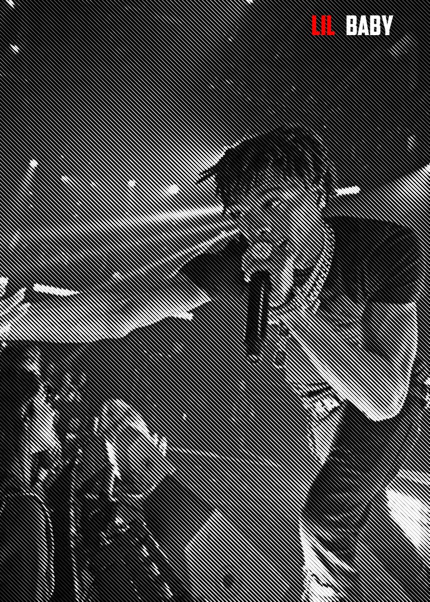 'Lil Baby Rapper' Poster, picture, metal print, paint by Hawysia Leyna ...