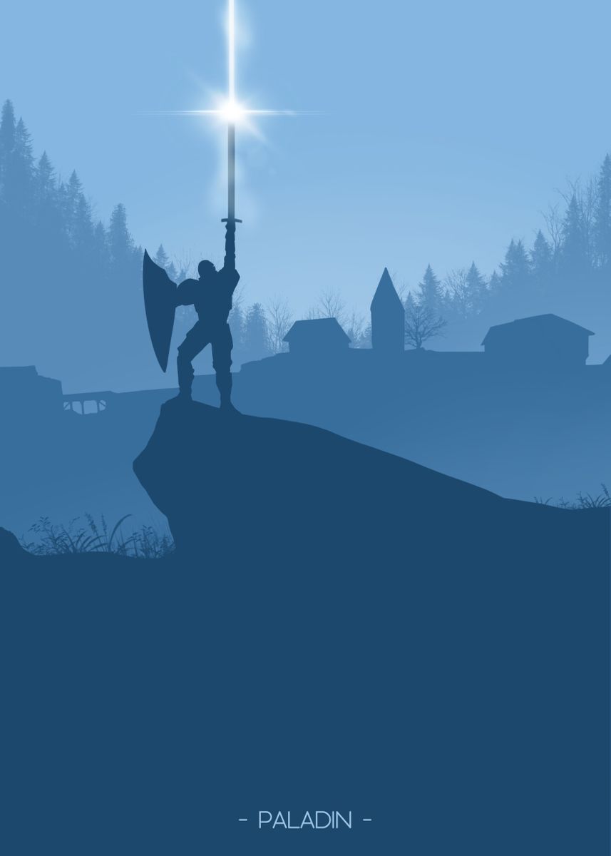 'Paladin' Poster, picture, metal print, paint by Cristy Illustrations ...