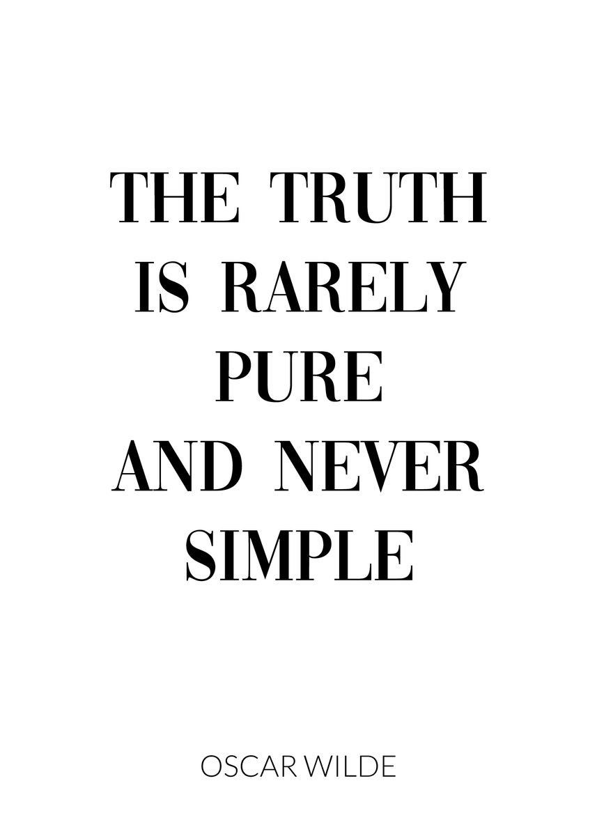 'Oscar Wilde Quote' Poster by dkDesign | Displate