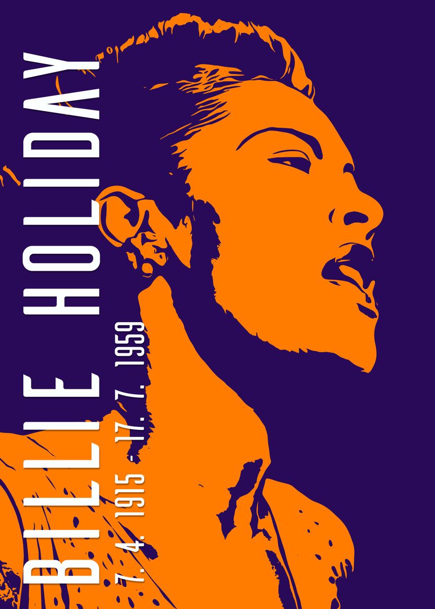'Billie Holiday' Poster by Petra Rommelfanger | Displate