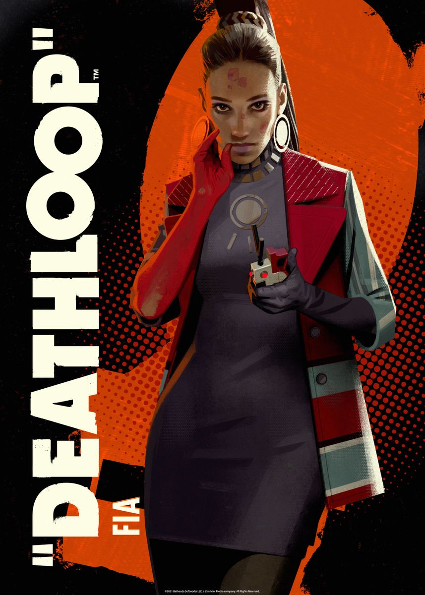 'Fia' Poster, picture, metal print, paint by Deathloop | Displate