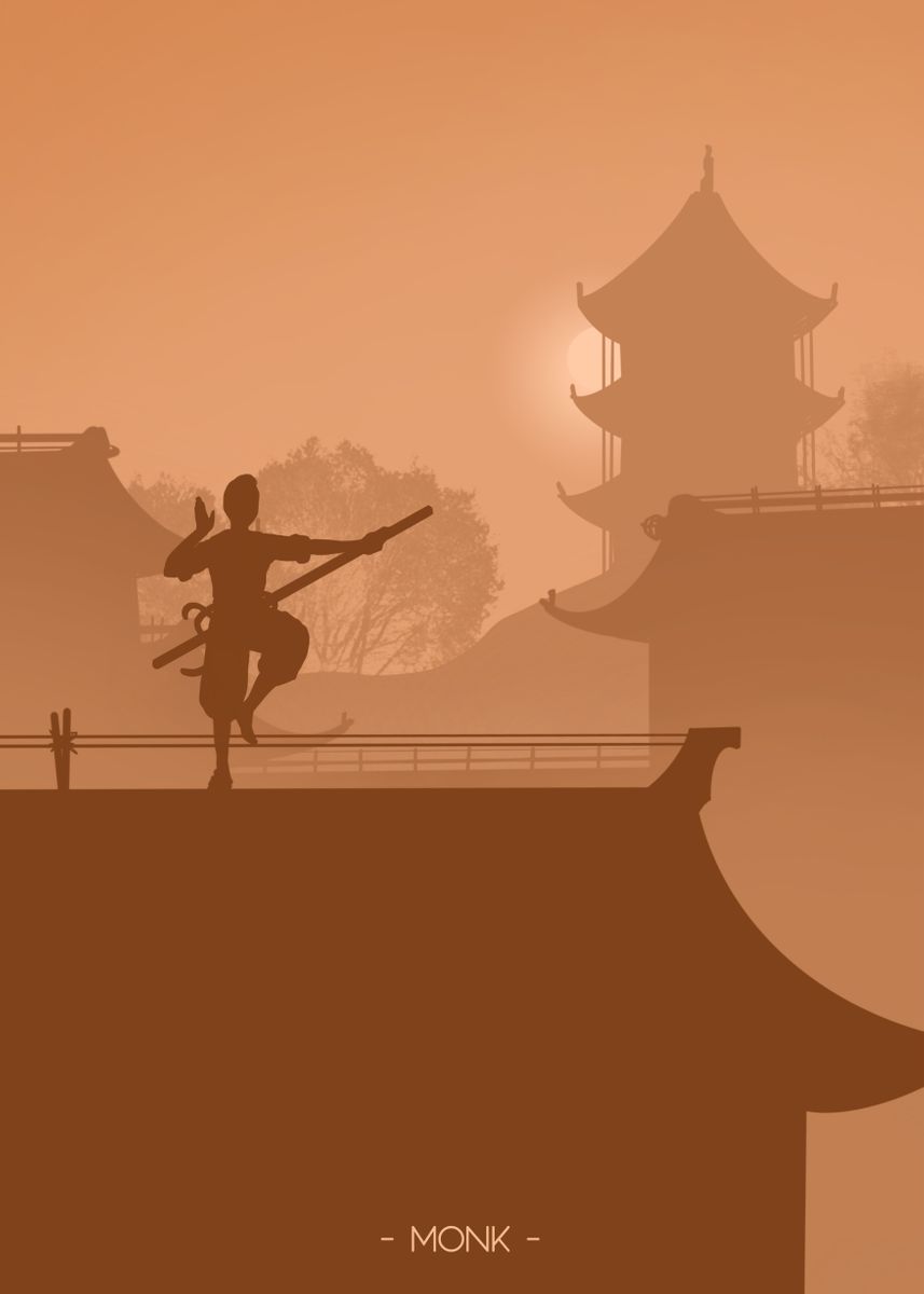 'Monk' Poster, picture, metal print, paint by Cristy Illustrations ...