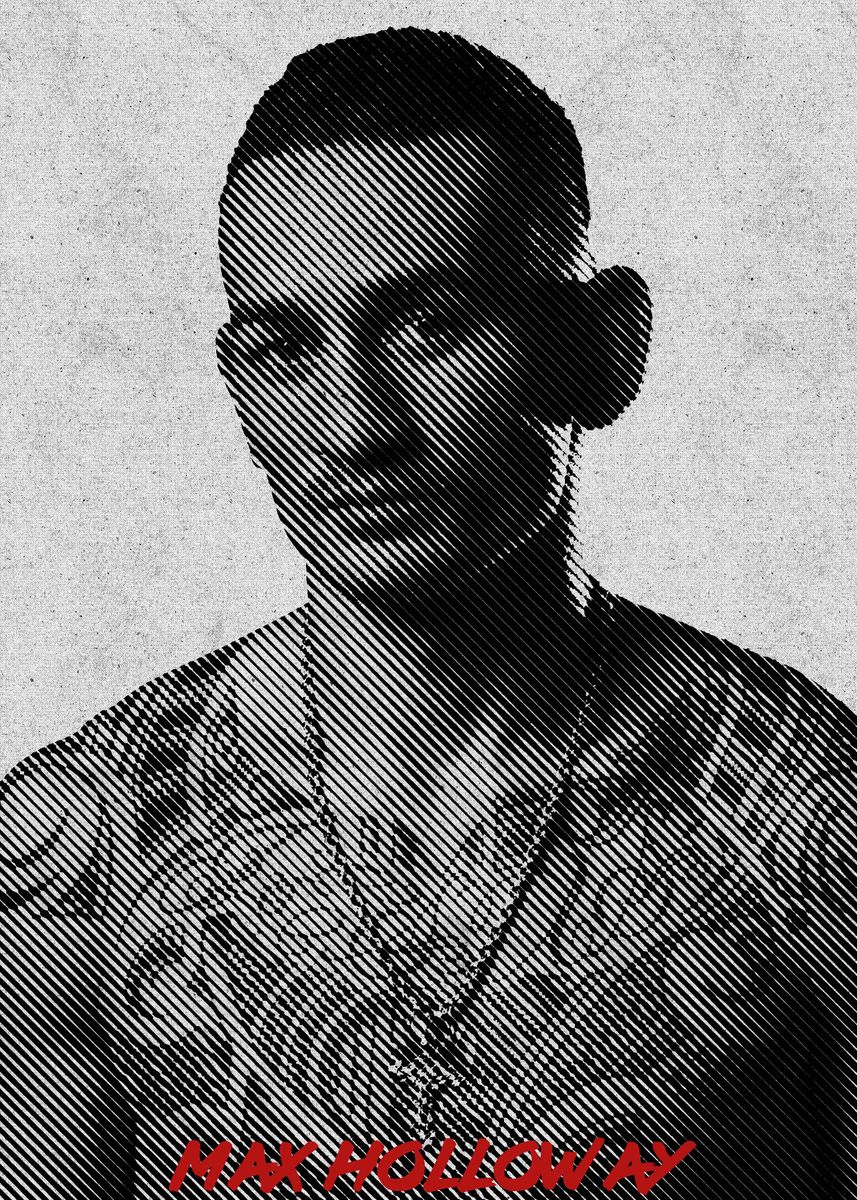 'Max Holloway' Poster, picture, metal print, paint by Trending ...