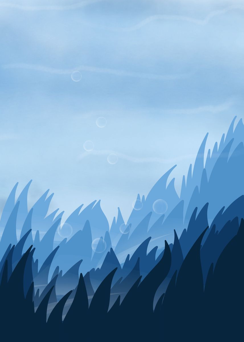 'deep blue sea' Poster by erna setiawan | Displate