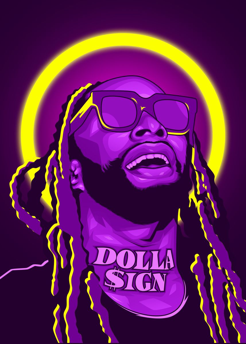 'Ty Dolla Sign' Poster, picture, metal print, paint by Colorize Studio ...