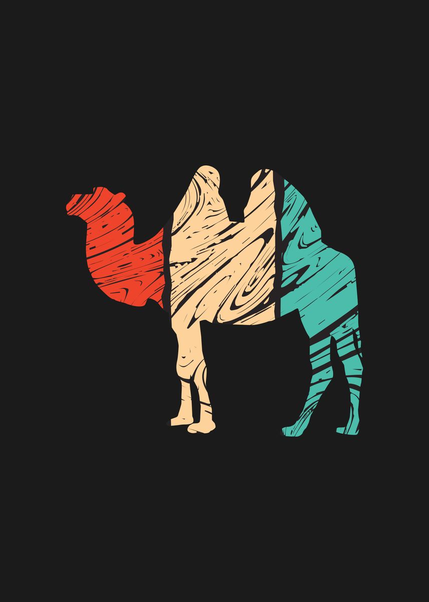 'Camel Animal' Poster, picture, metal print, paint by DEMON SPACE ...