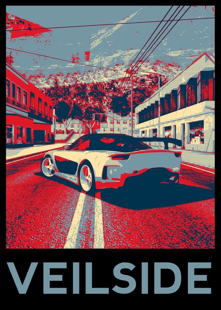 'Veilside Rear 2' Poster by NoMans | Displate