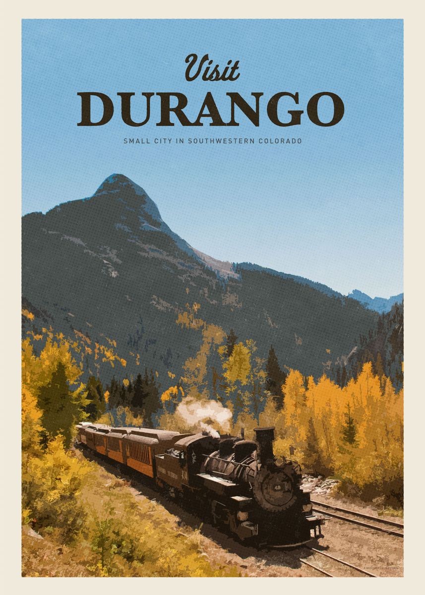 'Visit Durango' Poster by Mercury Club | Displate