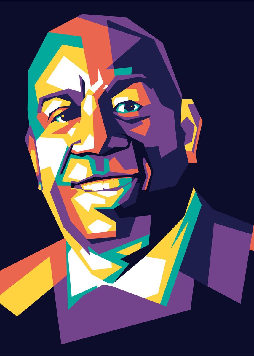 'John Lewis' Poster, picture, metal print, paint by Saidi Say | Displate