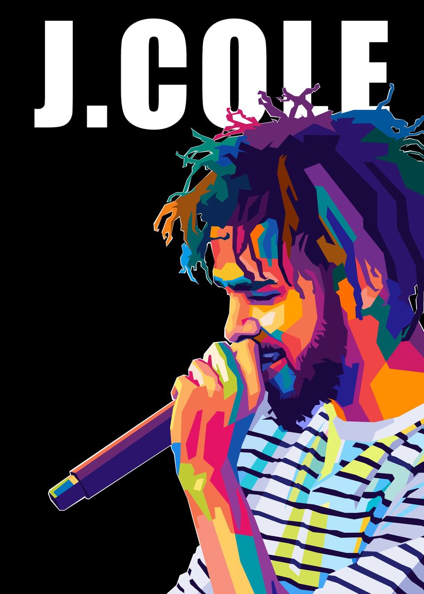 'J cole Rappers' Poster by Anthony Gabriel | Displate