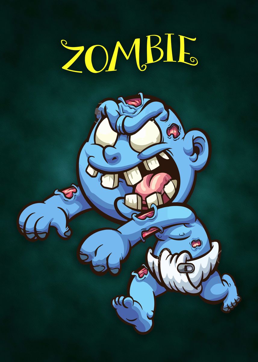 '08 Halloween zombie 08' Poster by Tara Anderson | Displate