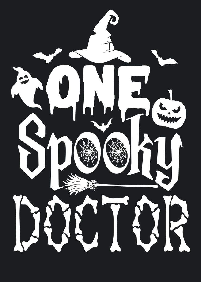 'One Spooky Doctor' Poster, picture, metal print, paint by XandYart ...