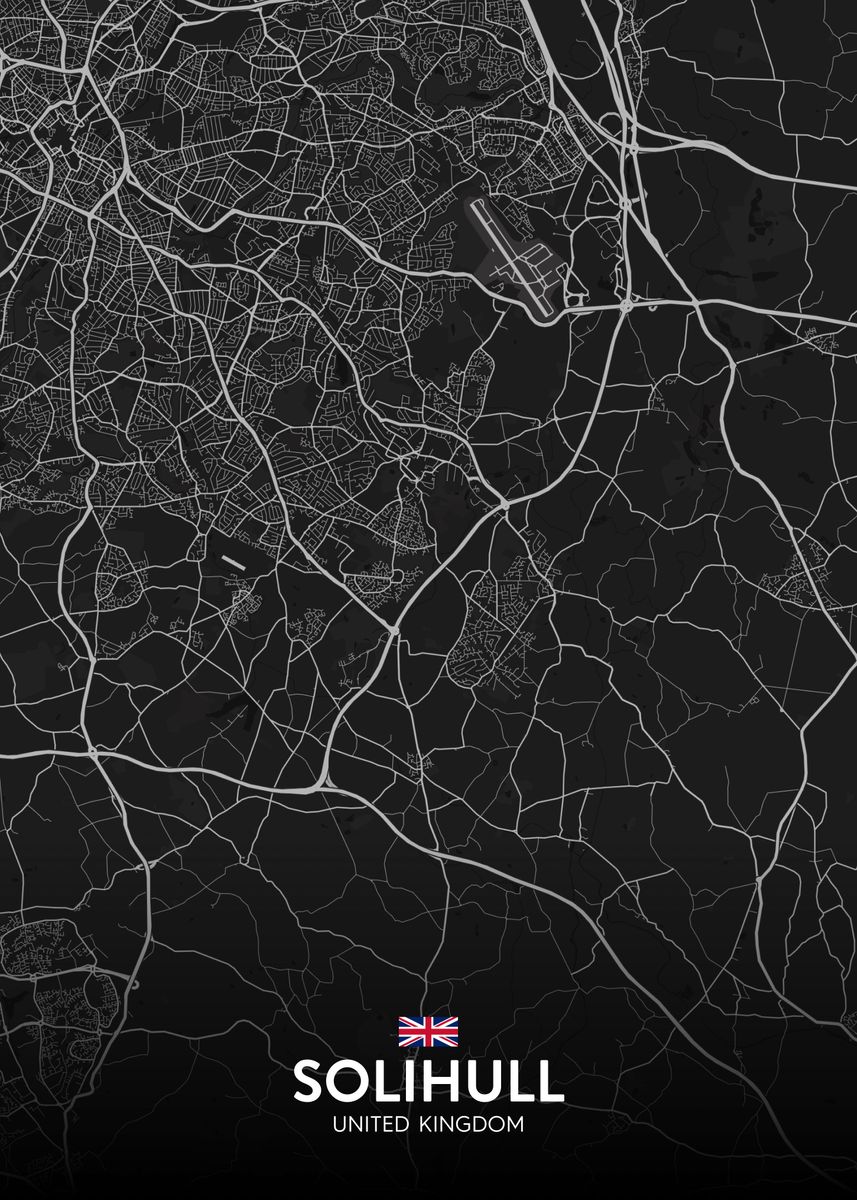 'Solihull UK' Poster by IMR Designs | Displate