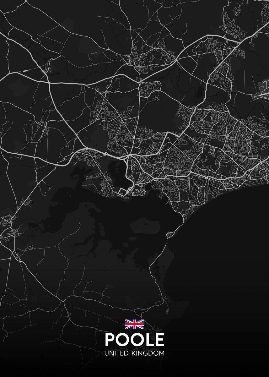 'Poole UK' Poster, picture, metal print, paint by IMR Designs | Displate