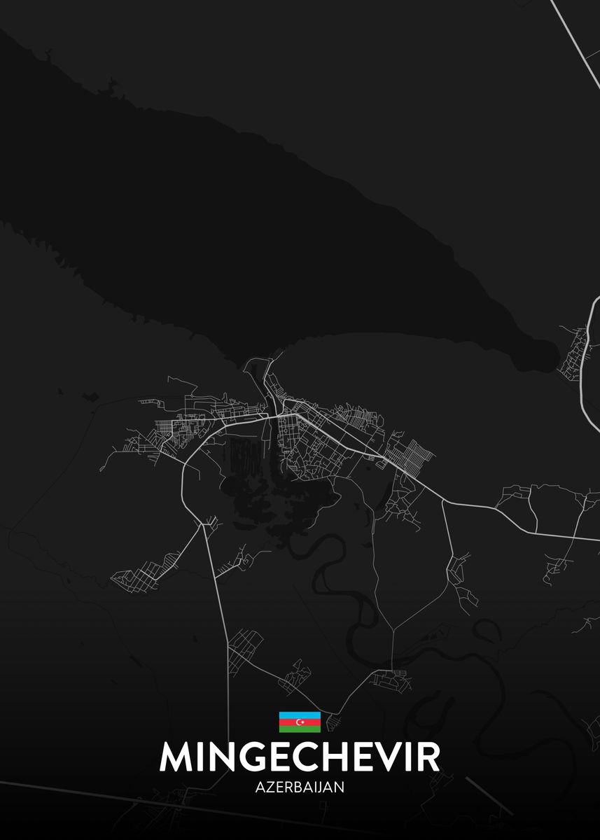 'Mingechevir AZ' Poster, picture, metal print, paint by IMR Designs ...