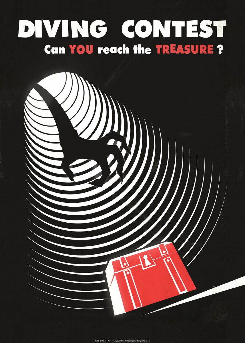 'Diving Contest' Poster, picture, metal print, paint by Deathloop ...