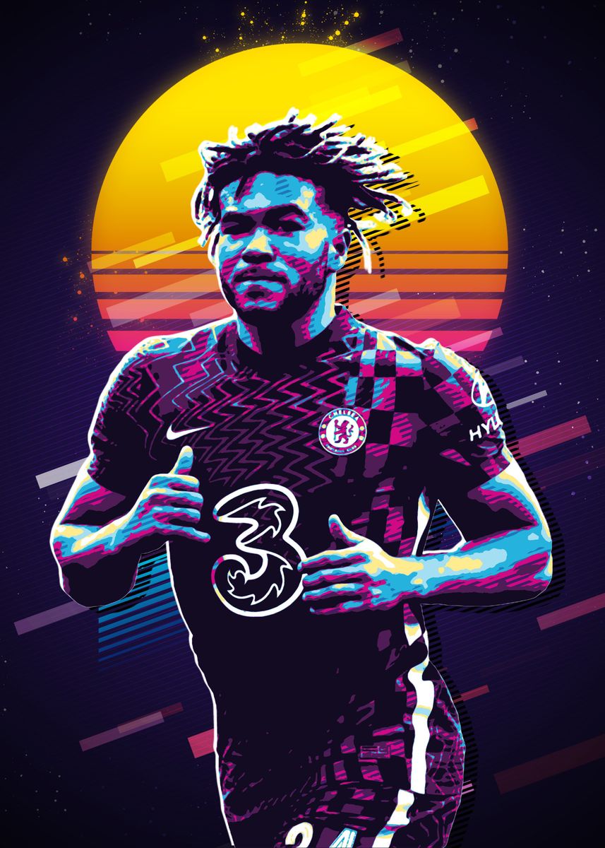 'Reece James' Poster, picture, metal print, paint by Trending ...