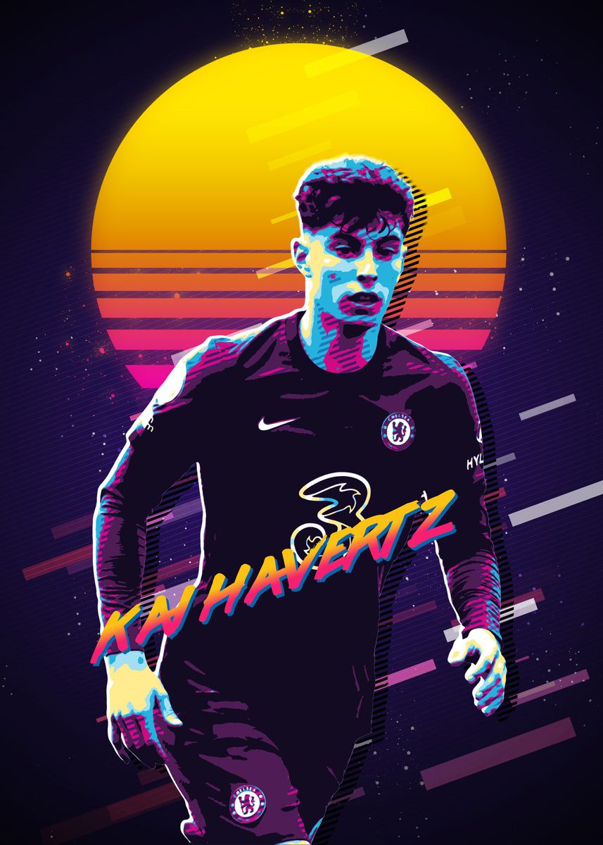 'Kai Havertz' Poster, picture, metal print, paint by Trending ...