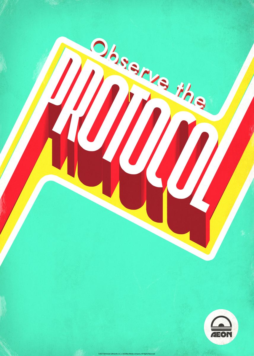 'Protocol' Poster, picture, metal print, paint by Deathloop | Displate