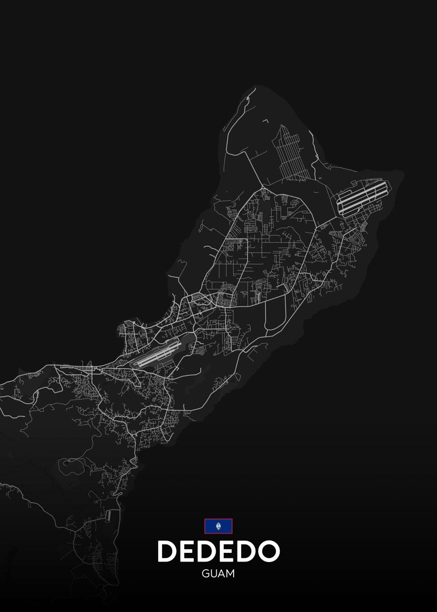 'Dededo GU' Poster, picture, metal print, paint by IMR Designs | Displate