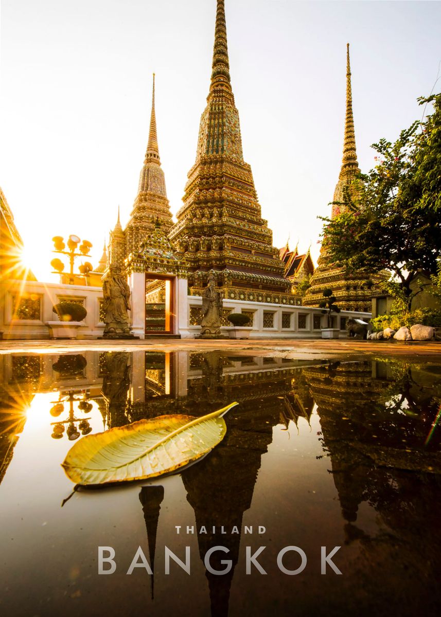 'Bangkok Temple' Poster, picture, metal print, paint by Pitch ...