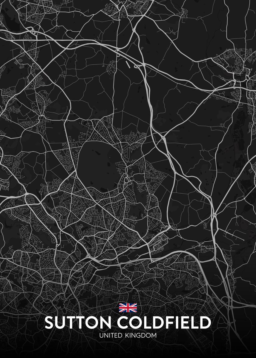 'Sutton Coldfield UK' Poster, picture, metal print, paint by IMR ...