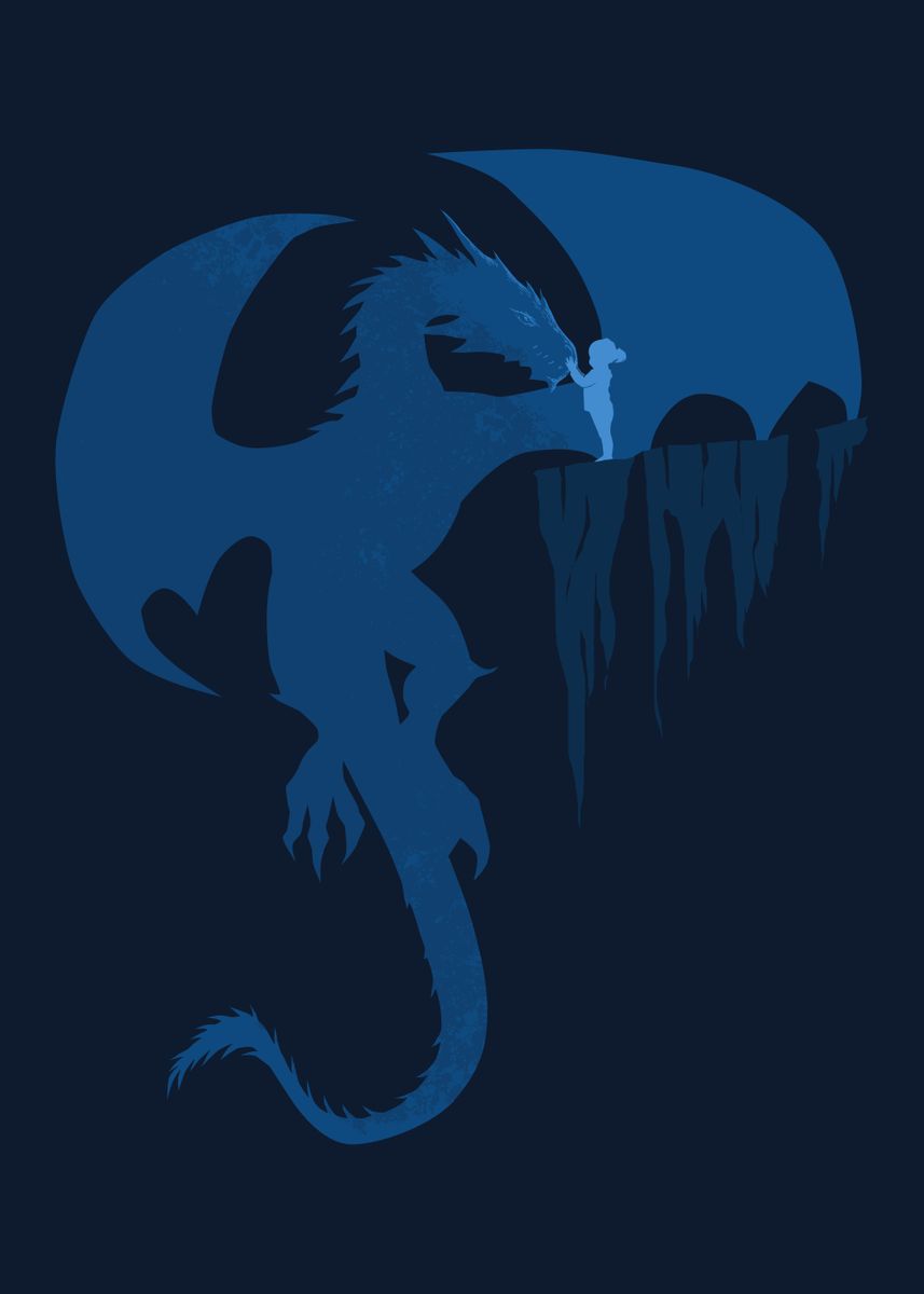 'My Blue Friend' Poster by sachpica | Displate