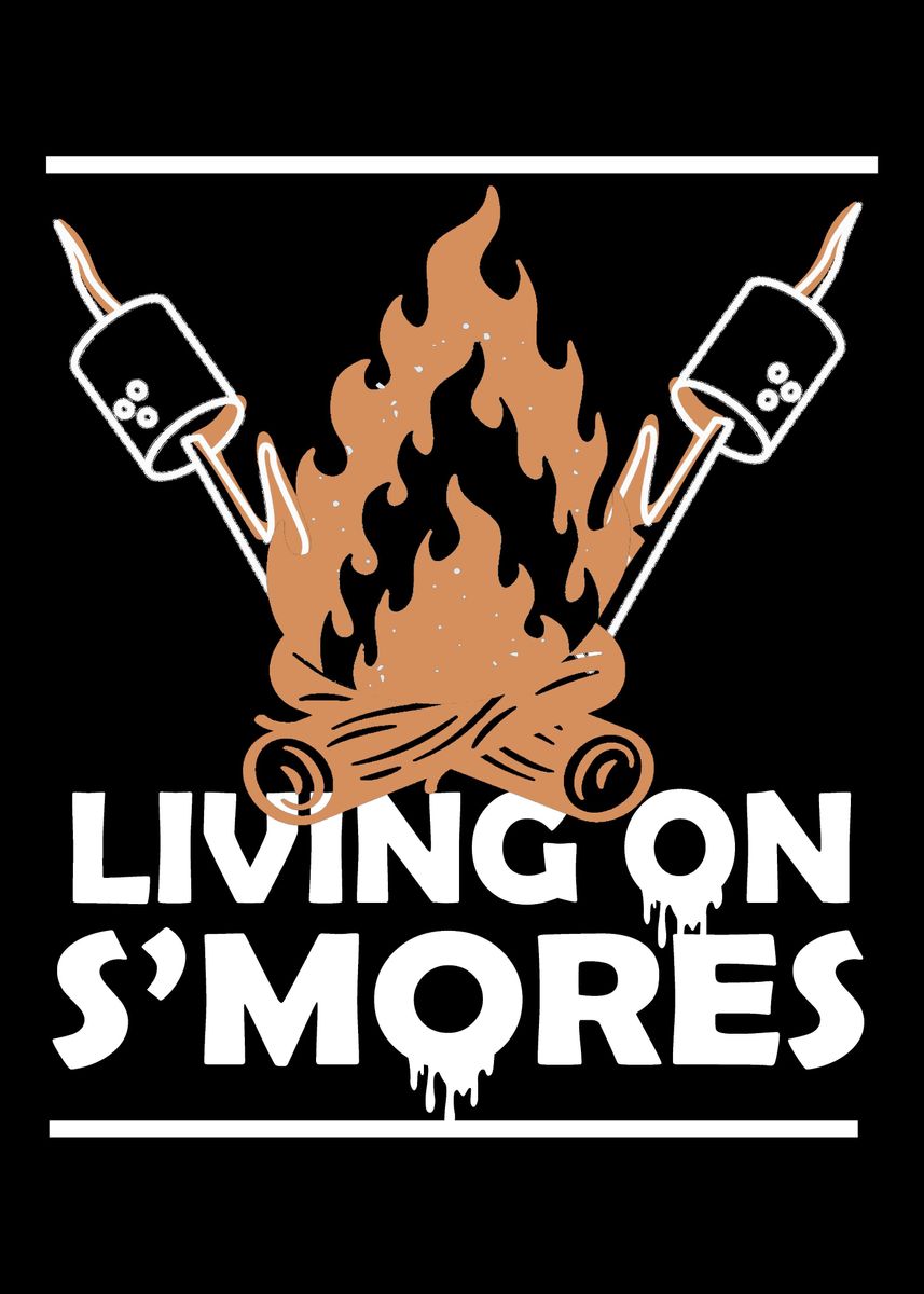 'Camping Smores Smore' Poster, picture, metal print, paint by ...