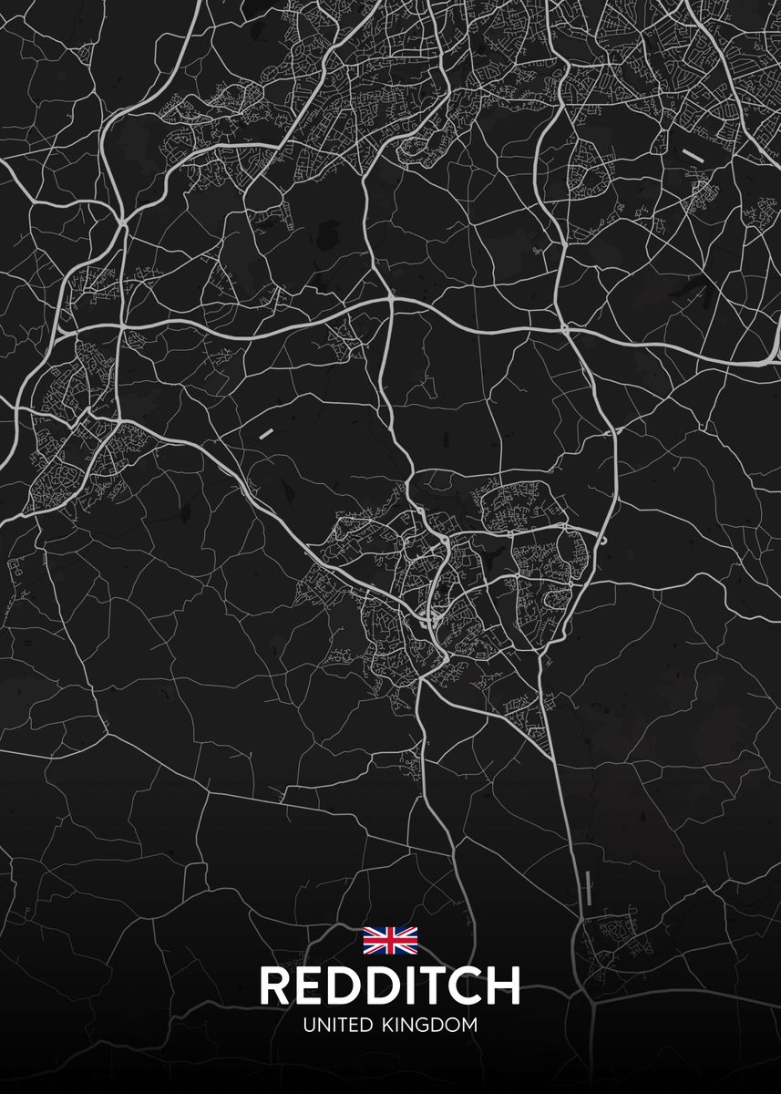 'Redditch UK' Poster by IMR Designs | Displate
