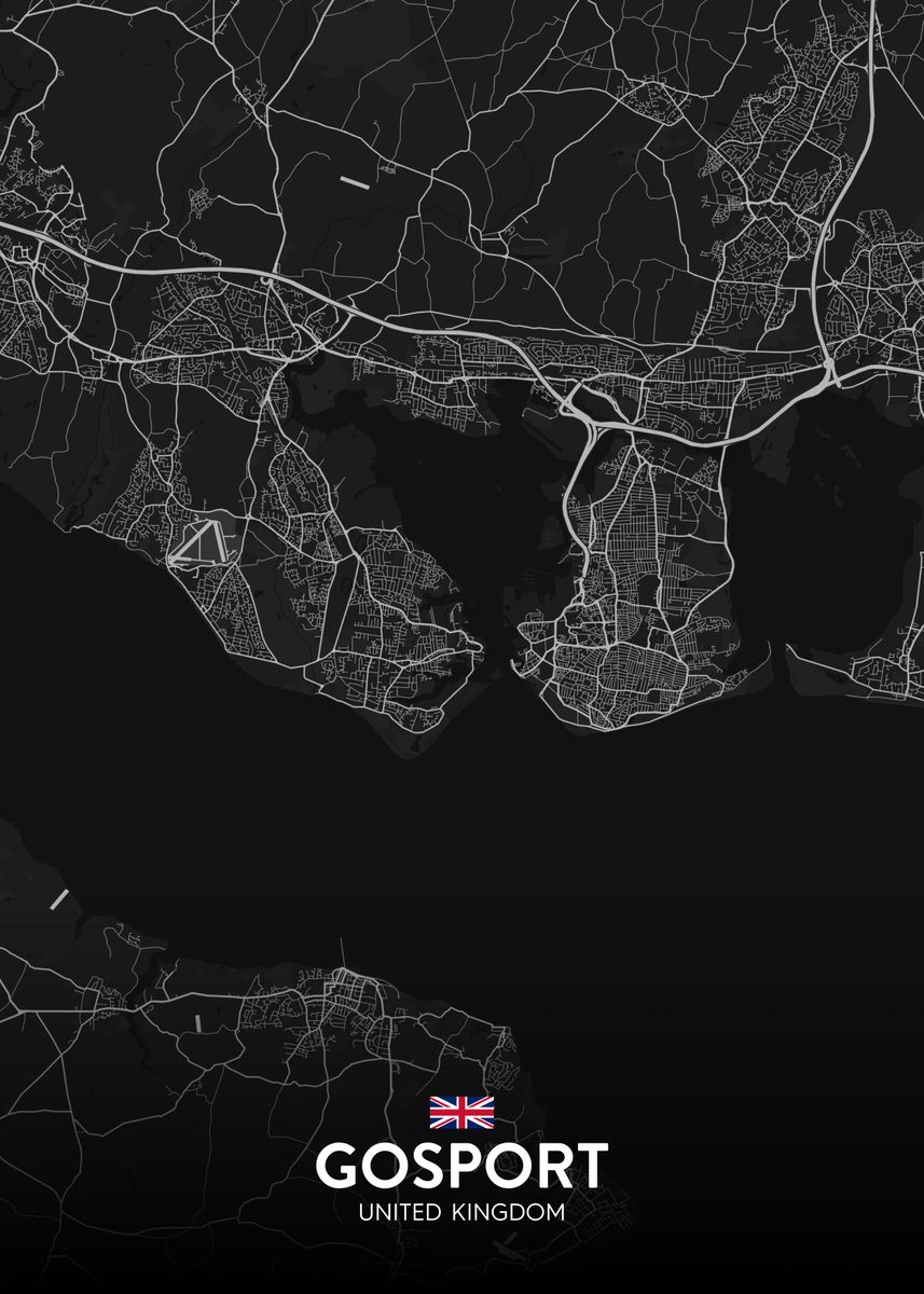 'Gosport UK' Poster, picture, metal print, paint by IMR Designs | Displate
