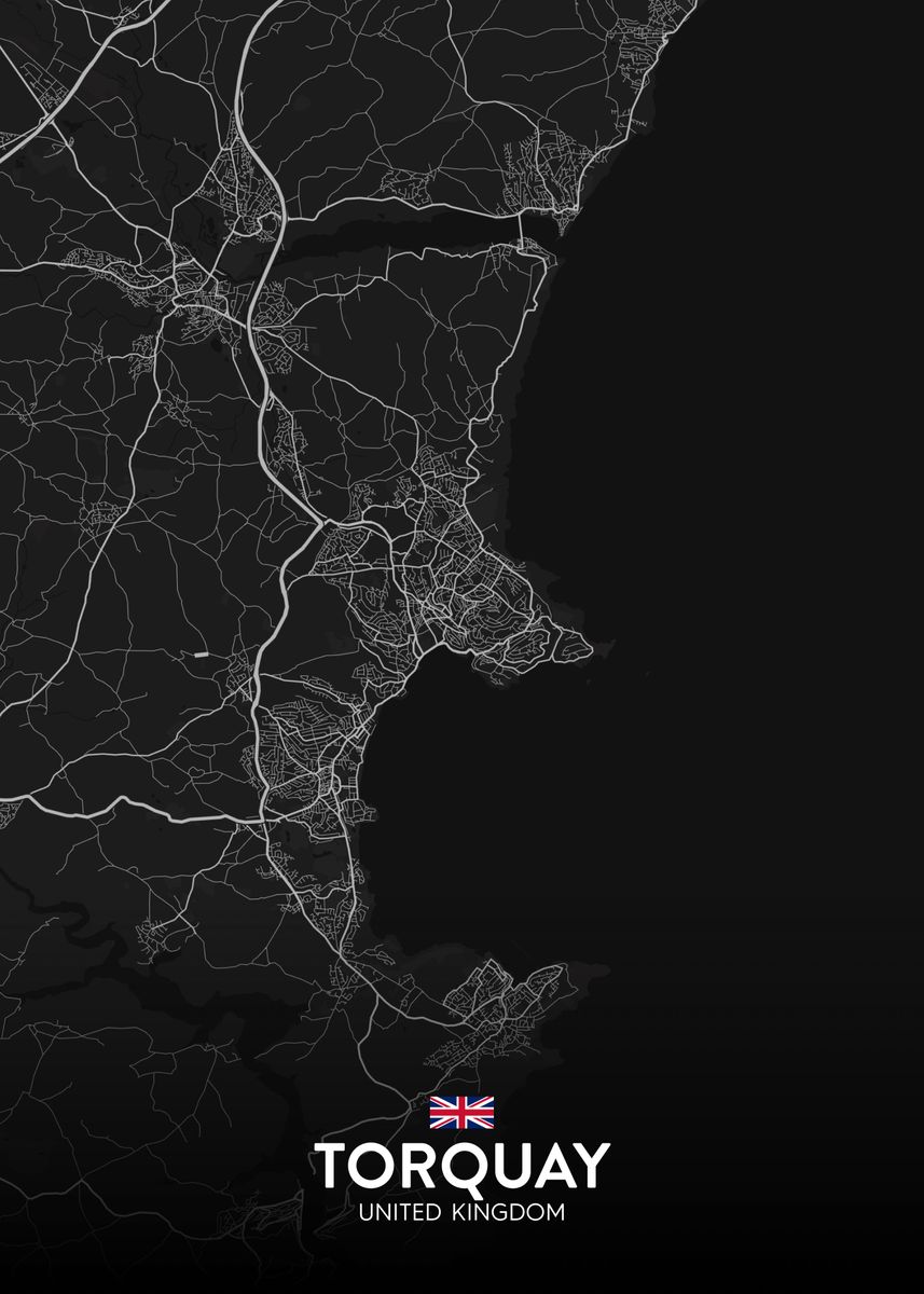 'Torquay UK' Poster, picture, metal print, paint by IMR Designs | Displate