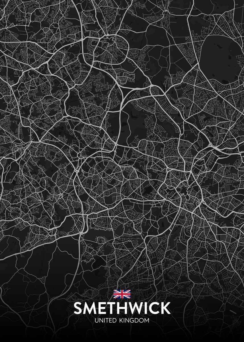 'Smethwick UK' Poster, picture, metal print, paint by IMR Designs ...