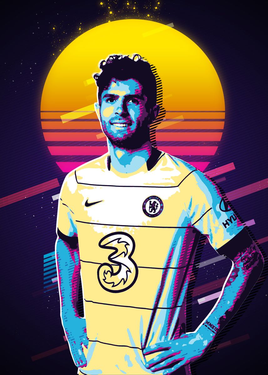 'Christian Pulisic' Poster, picture, metal print, paint by Trending ...