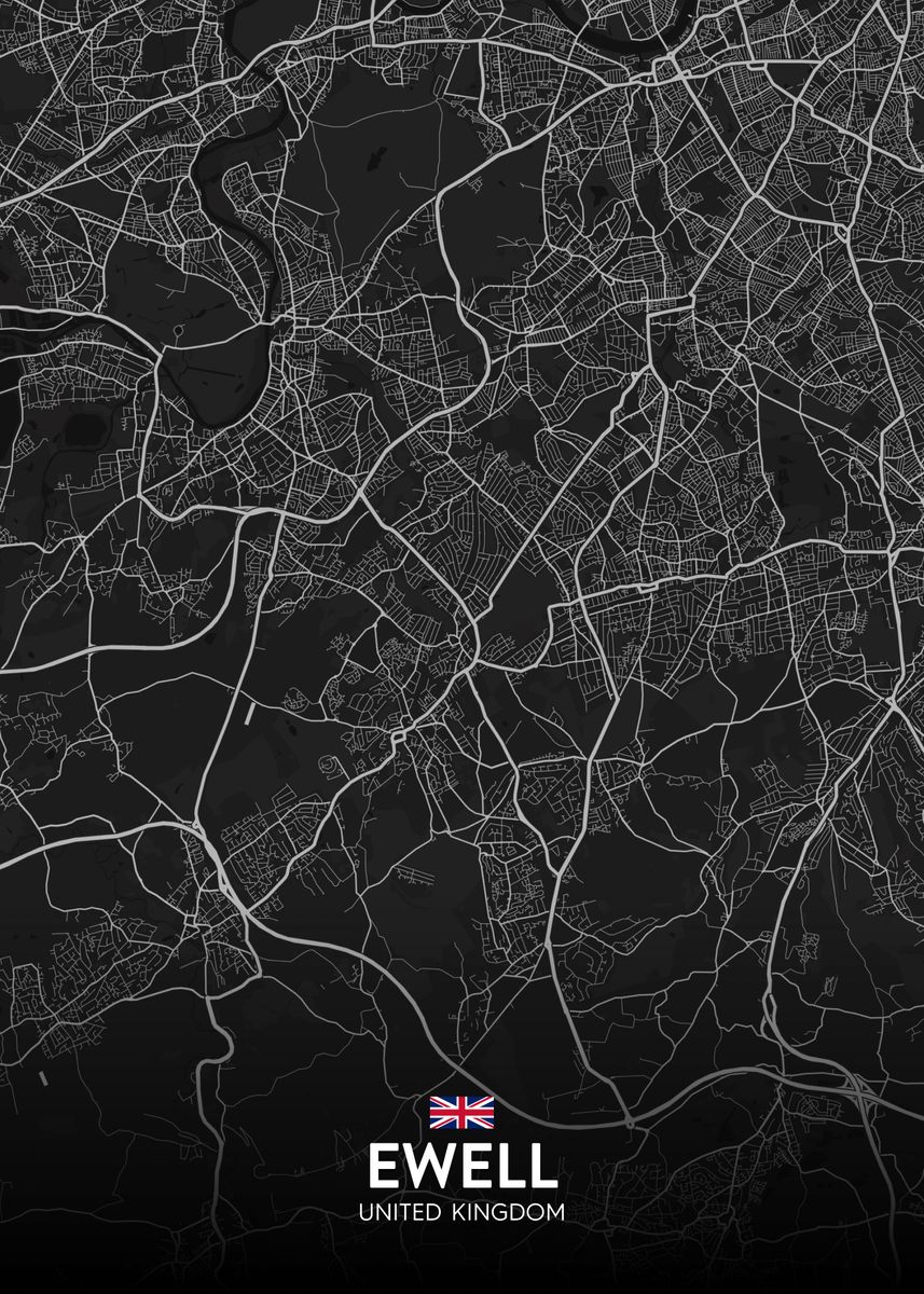 'Ewell UK' Poster by IMR Designs | Displate
