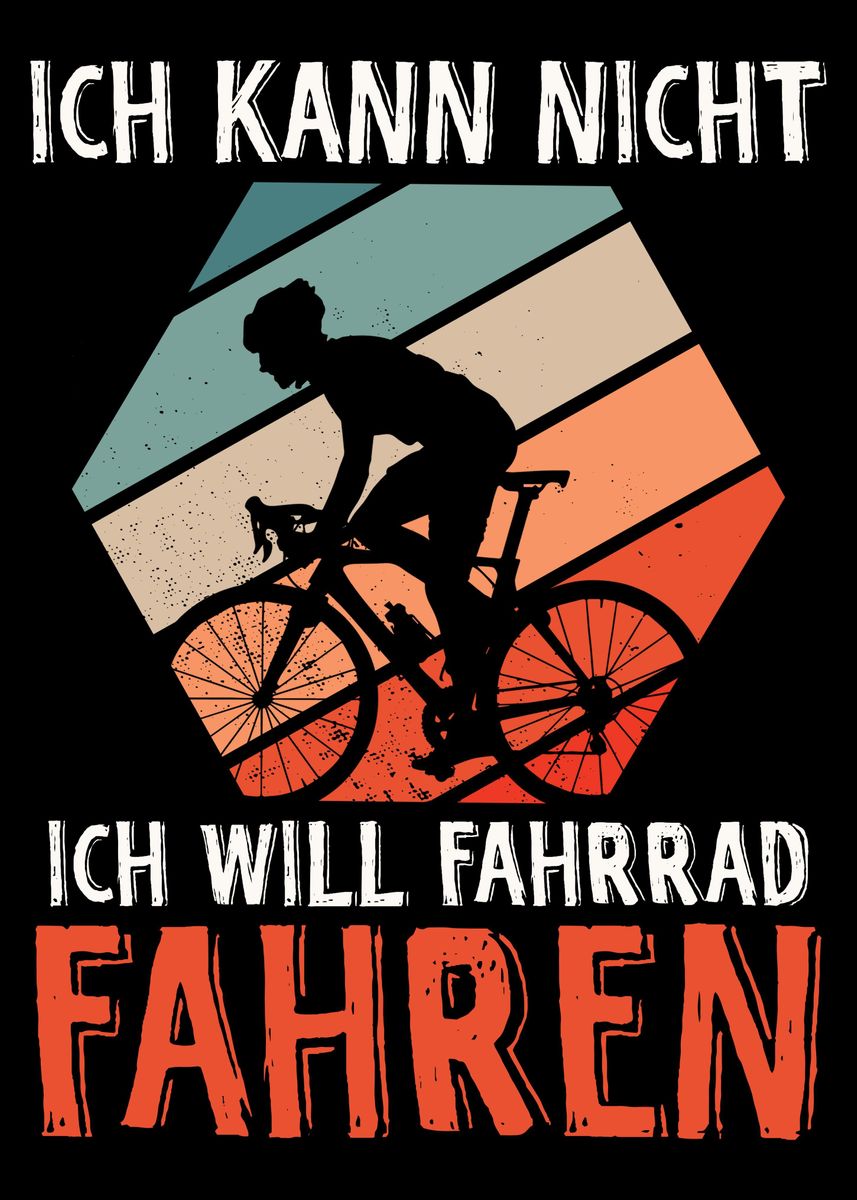 'Funny Cycling Fun Lovers' Poster by ankarsdesign | Displate