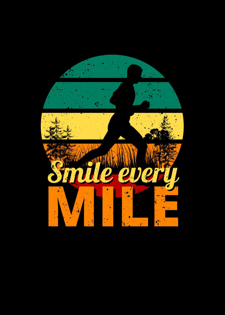 'Running Marathon Jogging' Poster by Foxxy Merch | Displate