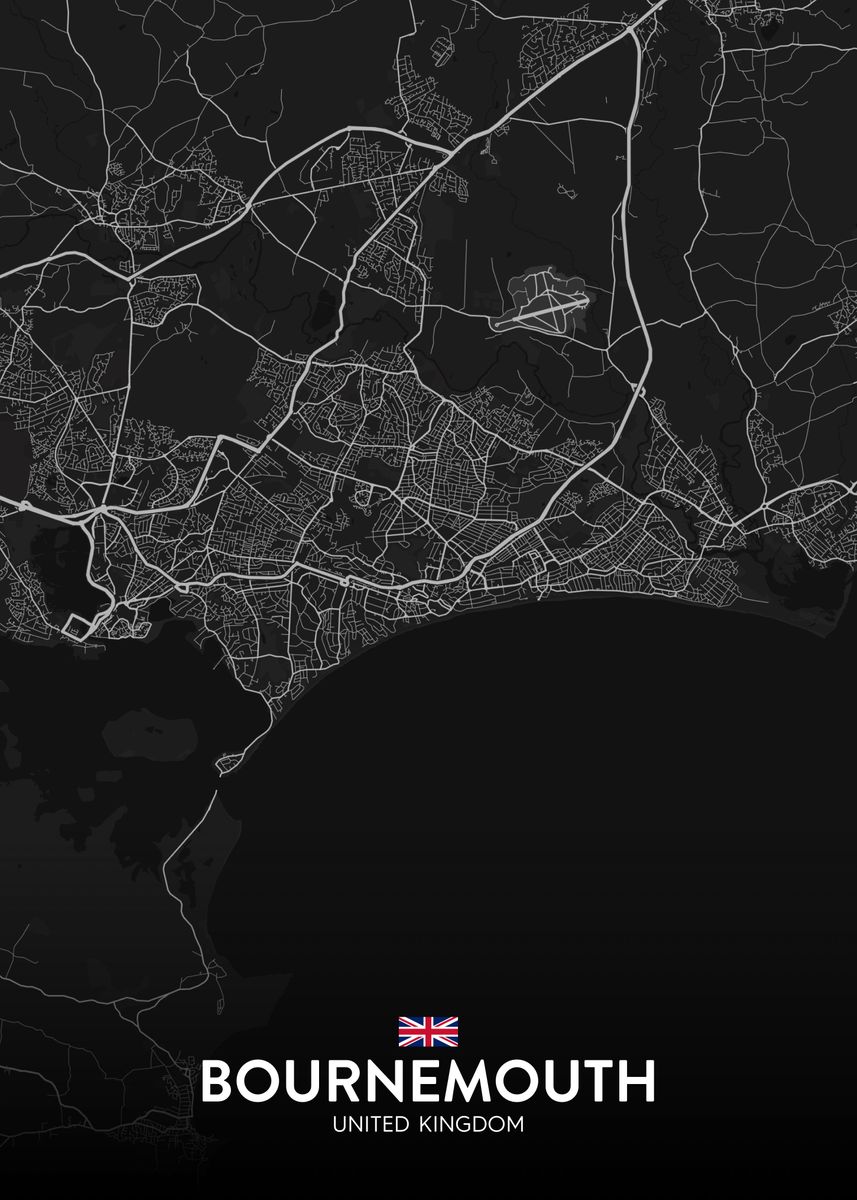 'Bournemouth UK' Poster, picture, metal print, paint by IMR Designs ...