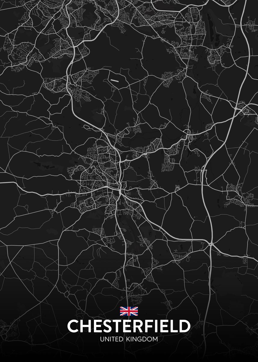 'Chesterfield UK' Poster by IMR Designs | Displate