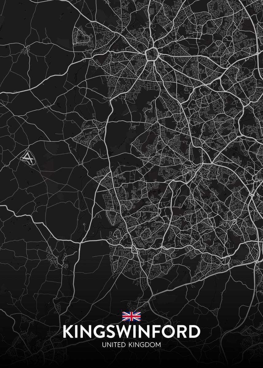 'Kingswinford UK' Poster, picture, metal print, paint by IMR Designs ...