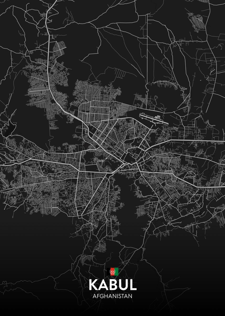 'Kabul AF' Poster, picture, metal print, paint by IMR Designs | Displate