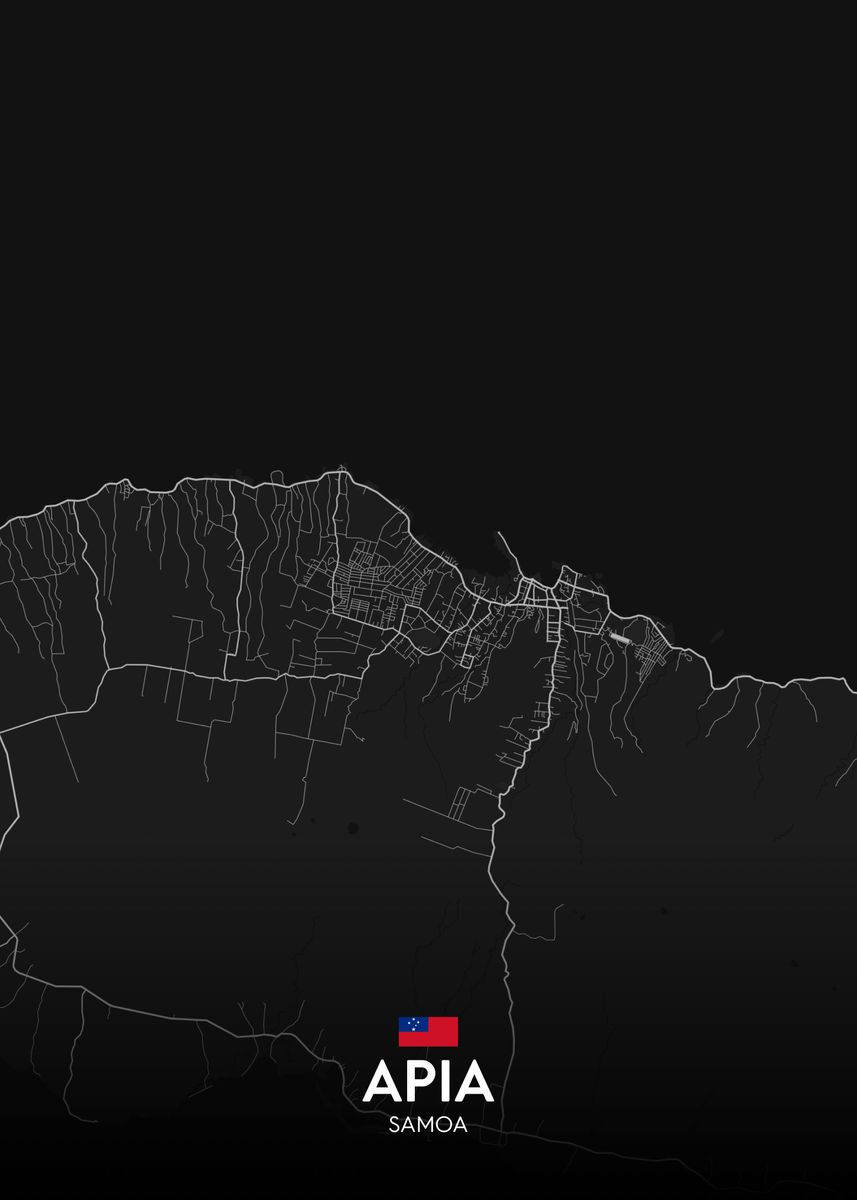 'Apia WS' Poster, picture, metal print, paint by IMR Designs | Displate