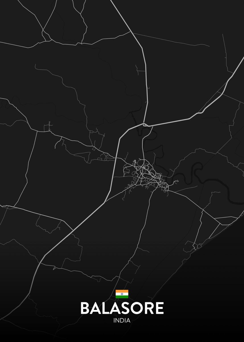 'Balasore IN' Poster, picture, metal print, paint by IMR Designs | Displate