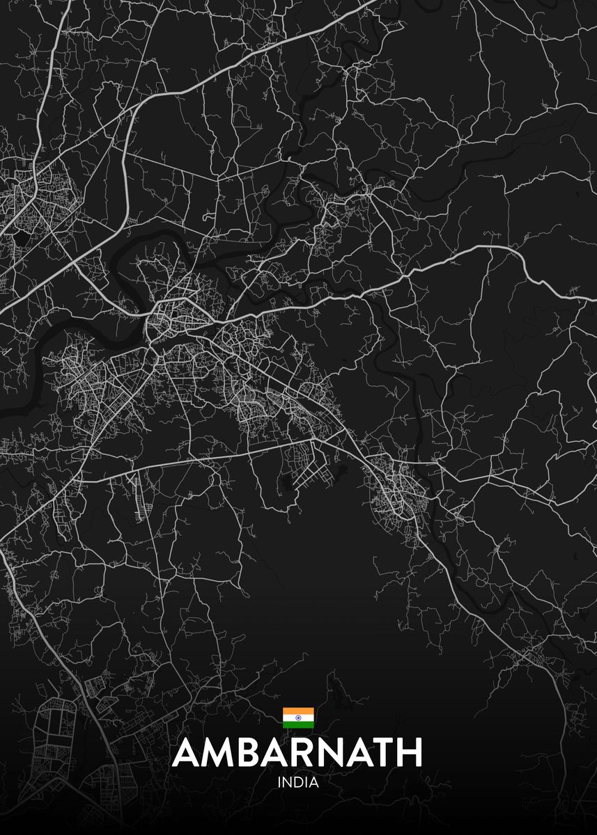 'Ambarnath IN' Poster, picture, metal print, paint by IMR Designs ...