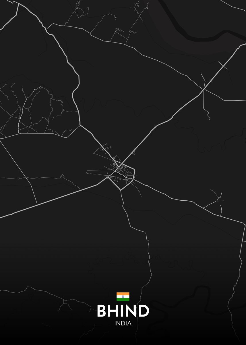 'Bhind IN' Poster by IMR Designs | Displate