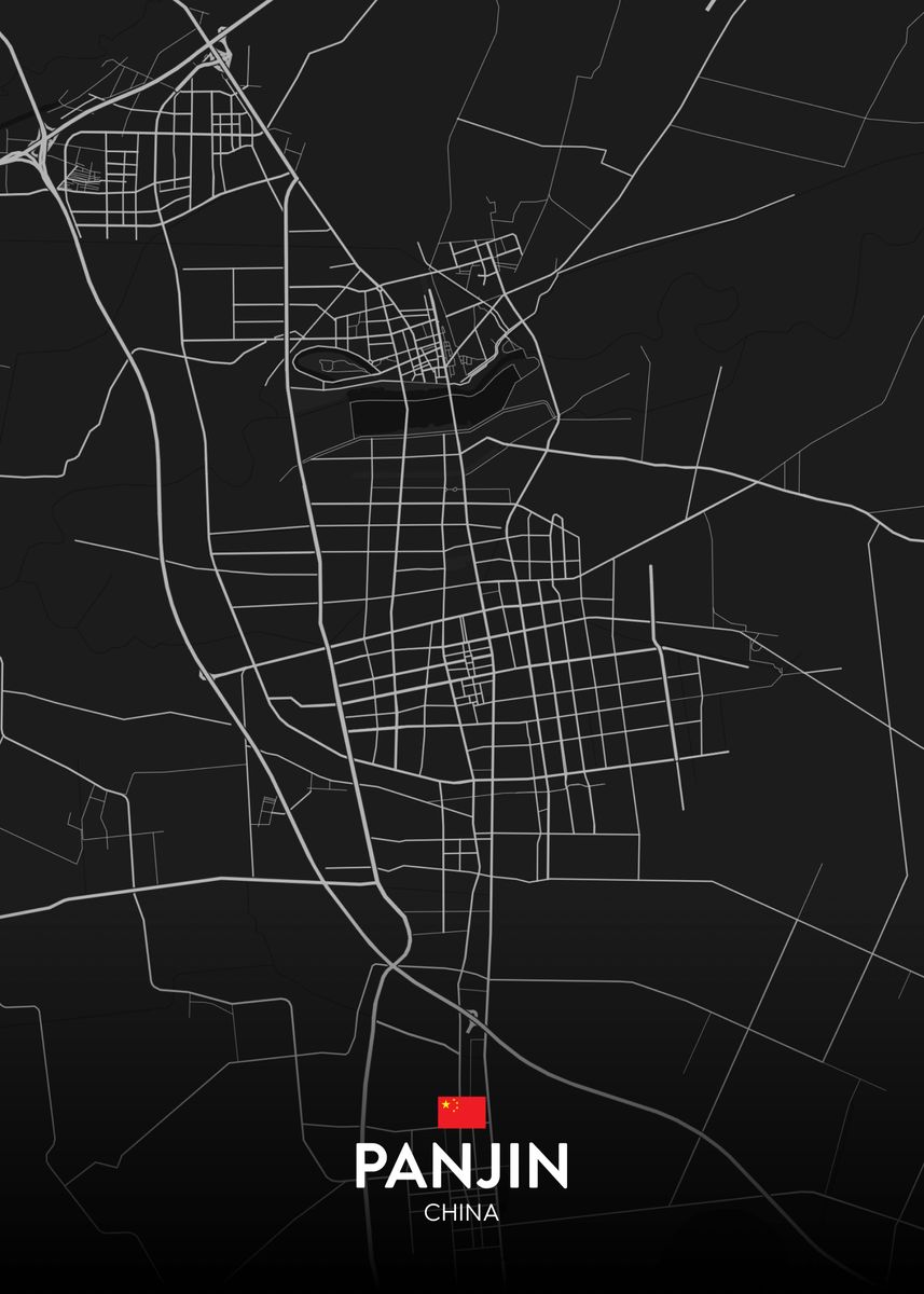 'Panjin CN' Poster, picture, metal print, paint by IMR Designs | Displate