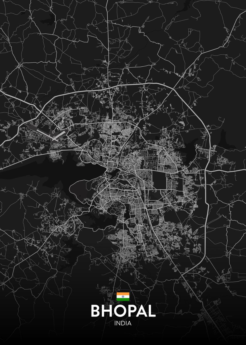 'Bhopal IN' Poster, picture, metal print, paint by IMR Designs | Displate