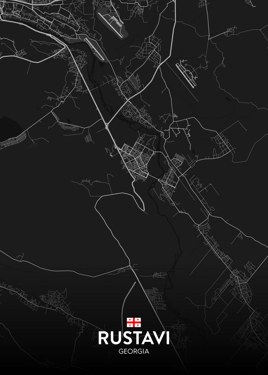 'Rustavi GE' Poster, picture, metal print, paint by IMR Designs | Displate