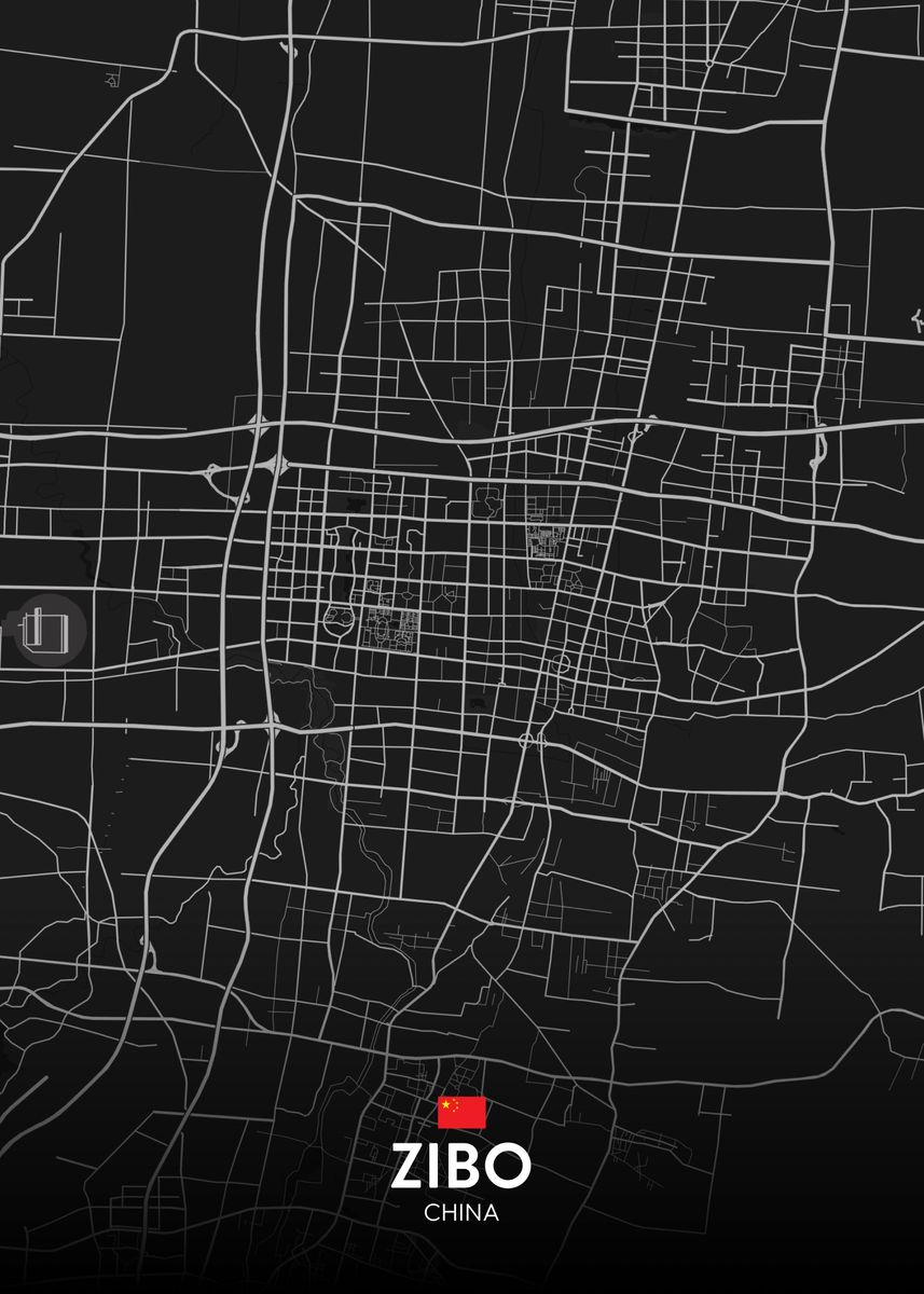 'Zibo CN' Poster, picture, metal print, paint by IMR Designs | Displate