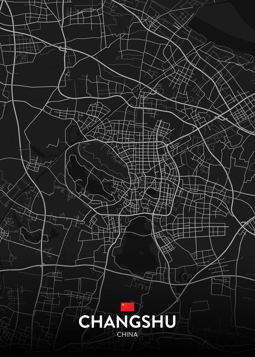 'Changshu CN' Poster, picture, metal print, paint by IMR Designs | Displate